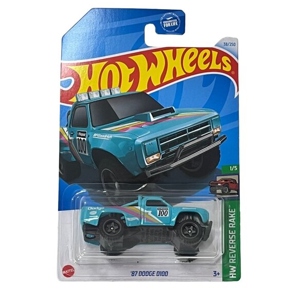 Hot Wheels | Toys | Hot Wheels Car 87 Dodge D0 Hw Reverse Rake Toy Race ...